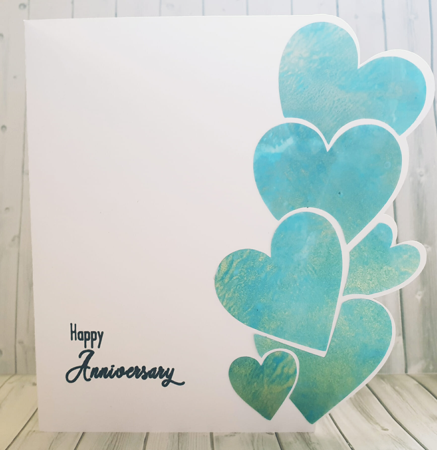 Happy Anniversary Hearts - Handmade personalised greeting cards for all ...