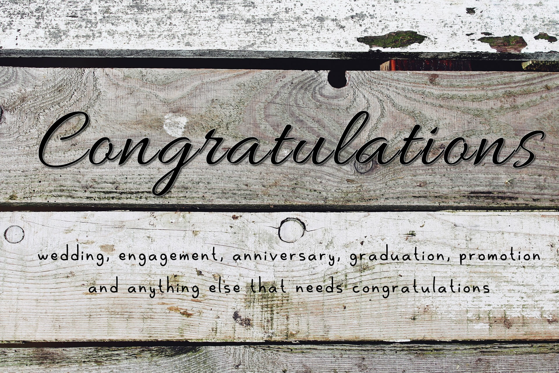 Congratulations - Handmade personalised greeting cards for all occasions