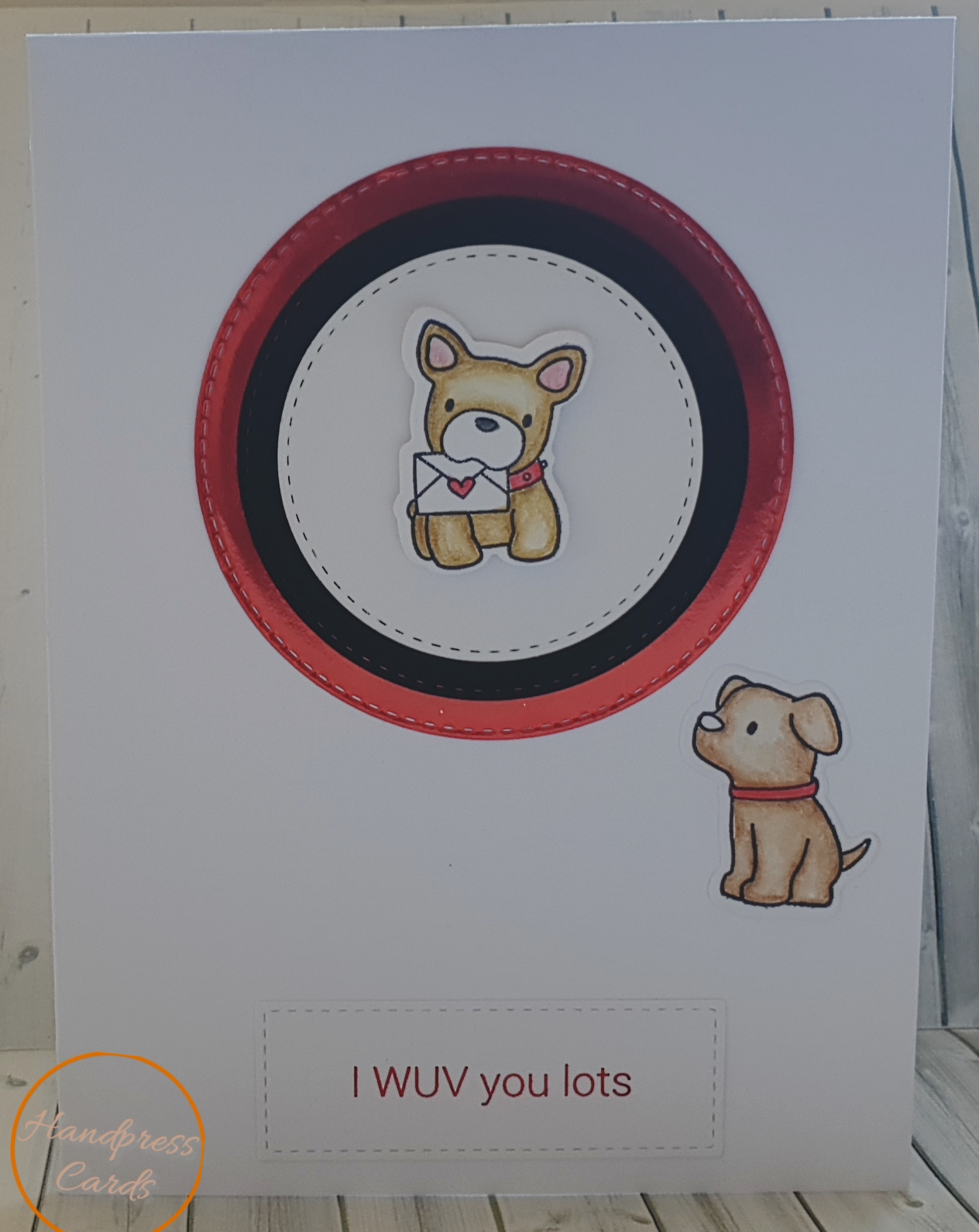 WUV you lots Greeting Card - Handmade personalised greeting cards for ...