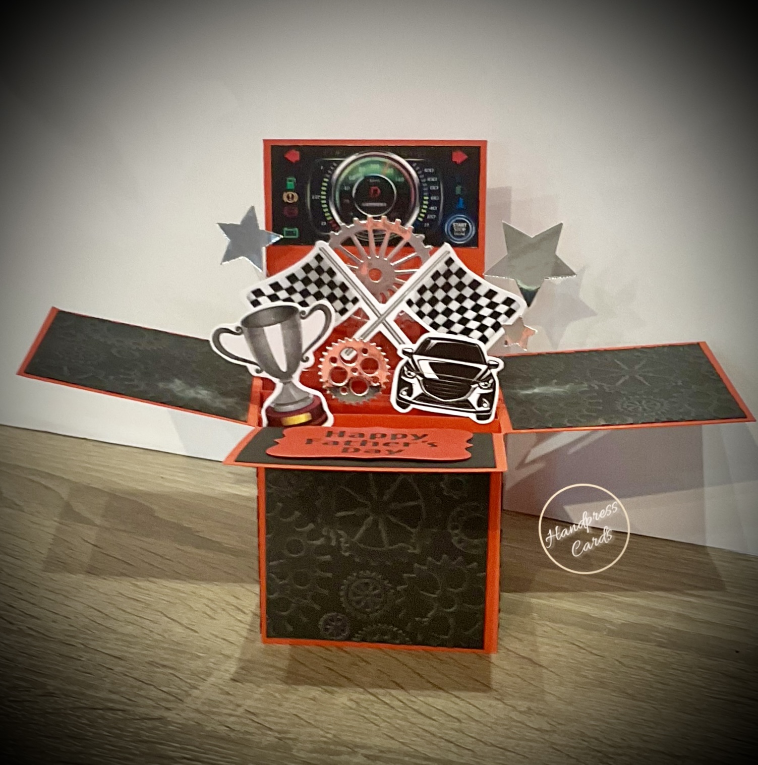 Pop up Race Car card - Handmade personalised greeting cards for all ...