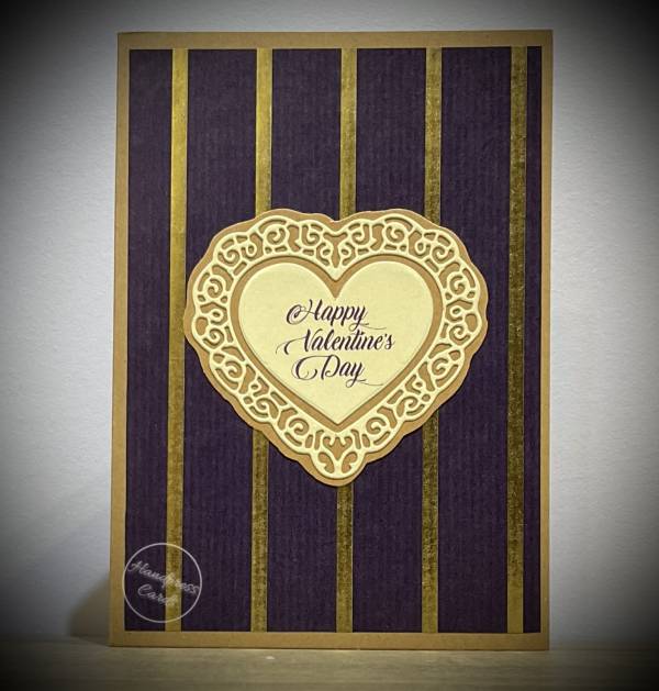 Royal blue and gold greeting card - Handmade personalised greeting ...